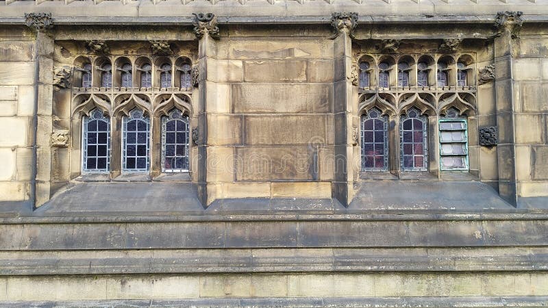 Ancient Medieval Window with Stone Brick Wall Stock Image - Image of ...