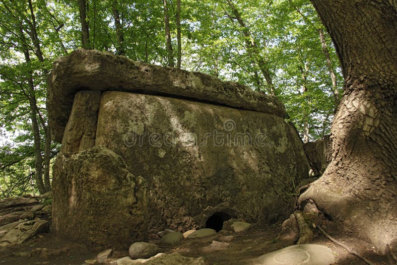 Ancient Megalithic Dolmen, Russia Stock Photo - Image of megalith ...