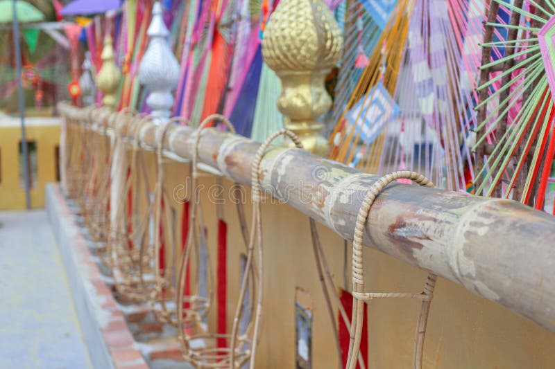 An Ancient Merit-making Tradition Using Objects and Flags Decorated ...