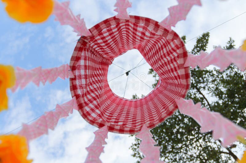 An Ancient Merit-making Tradition Using Objects and Flags Decorated ...