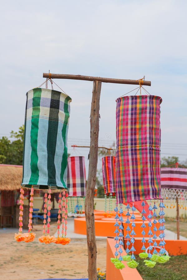 An Ancient Merit-making Tradition Using Objects and Flags Decorated ...