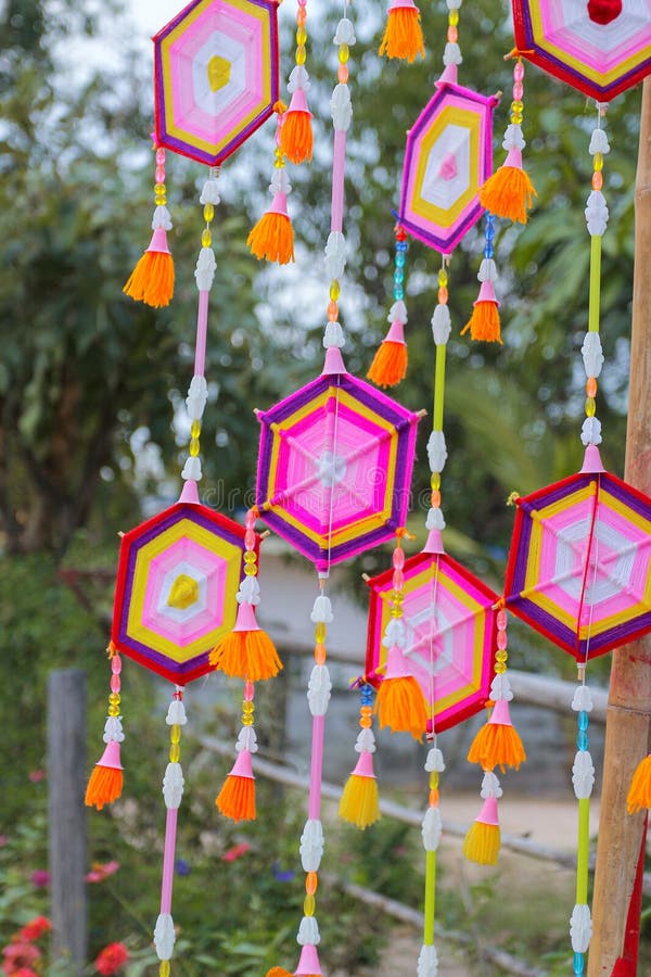 An Ancient Merit-making Tradition Using Objects and Flags Decorated ...