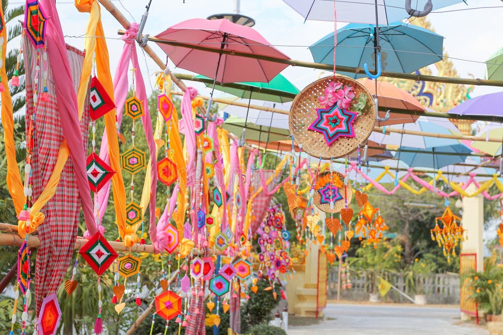 An Ancient Merit-making Tradition Using Objects and Flags Decorated According To Religious ...