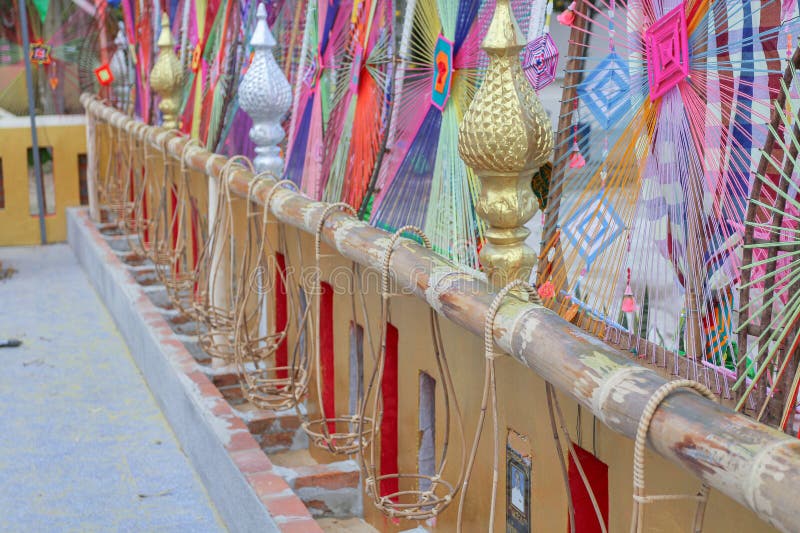 An Ancient Merit-making Tradition Using Objects and Flags Decorated ...
