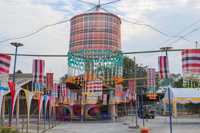 An Ancient Merit-making Tradition Using Objects and Flags Decorated ...
