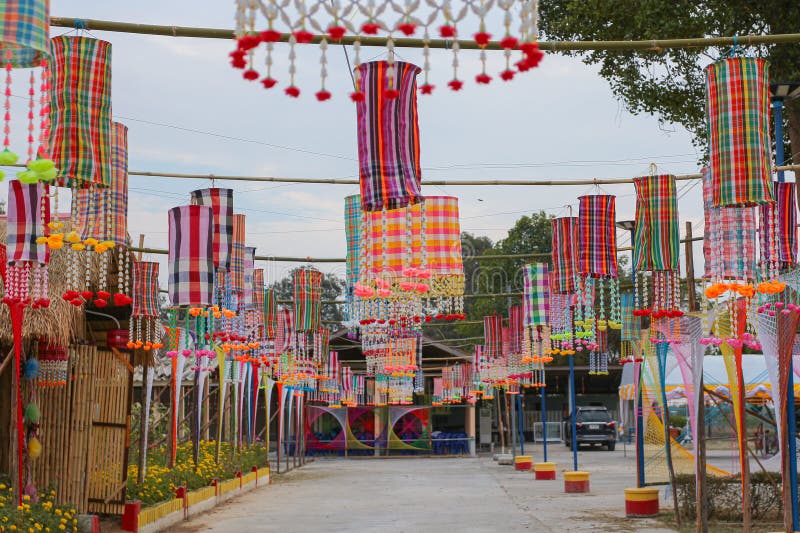 An Ancient Merit-making Tradition Using Objects and Flags Decorated ...