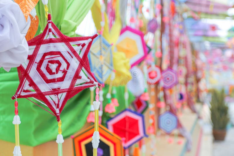 An Ancient Merit-making Tradition Using Objects and Flags Decorated ...