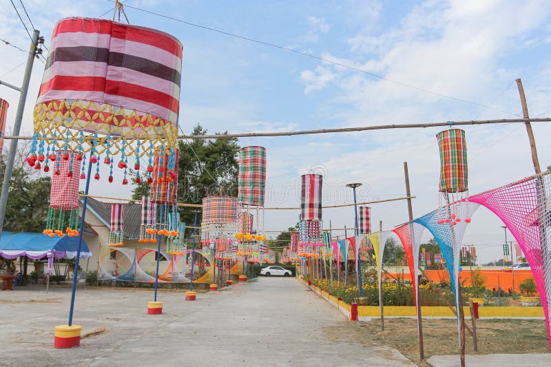 An Ancient Merit-making Tradition Using Objects and Flags Decorated ...