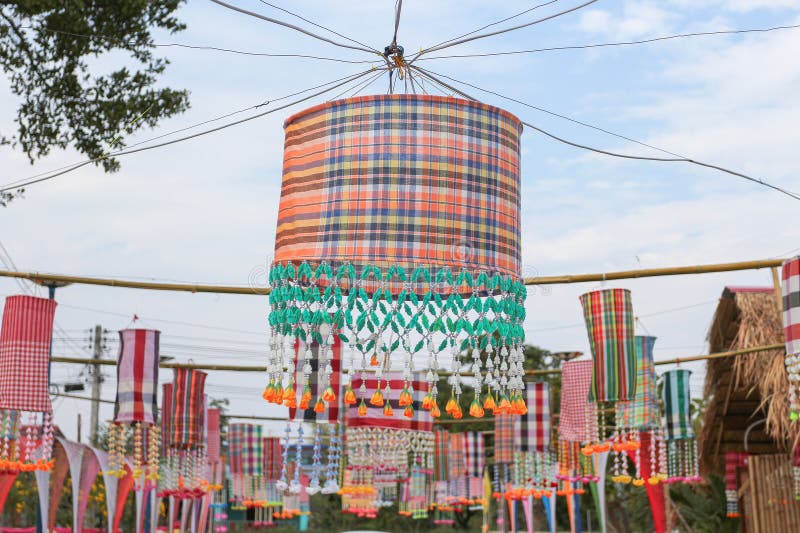 An Ancient Merit-making Tradition Using Objects and Flags Decorated ...