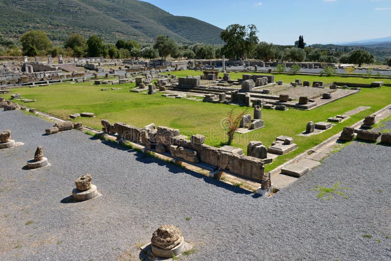 Ancient Messini stock image. Image of archeology, landmark - 34574175