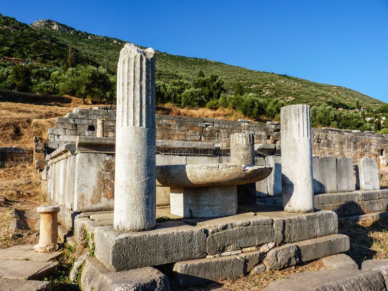 Ancient Messini Ruins, Messinia, Greece Stock Photo - Image of historic ...