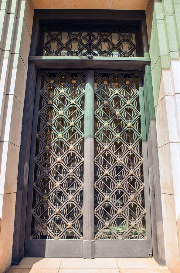 Ancient Metal Door Close-up Stock Photo - Image of architecture, frame ...