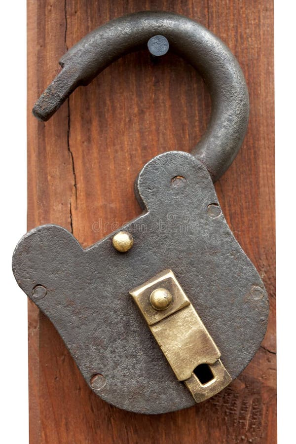 Ancient metal lock stock image. Image of steel, symbol - 36538037
