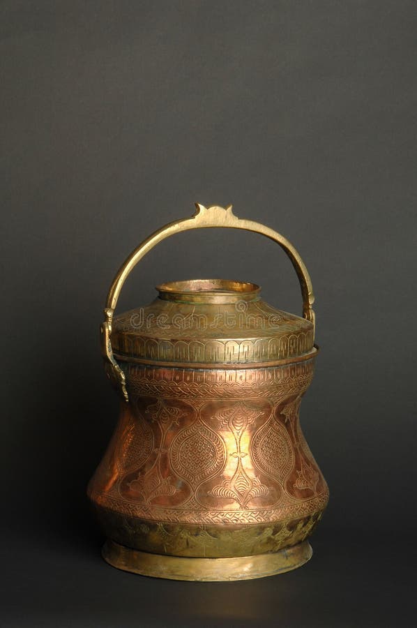 Ancient metal utensils stock image. Image of decoration - 134284721