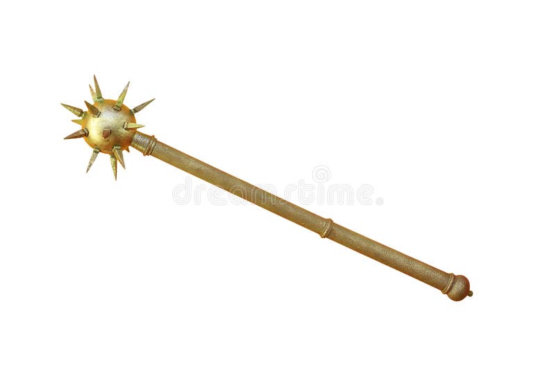 Scepter (mace) stock image. Image of golden, clipping - 43969367