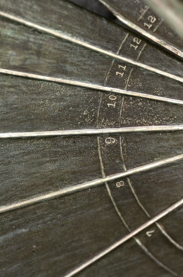 Ancient Metallic Protractor Stock Image - Image of black, engineering ...
