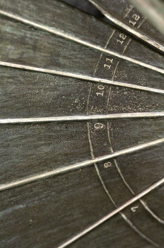 Ancient Metallic Protractor Stock Image - Image of black, engineering ...