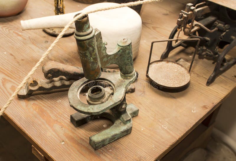 Ancient Microscope from Oxidized Metal and Other Instruments of an ...