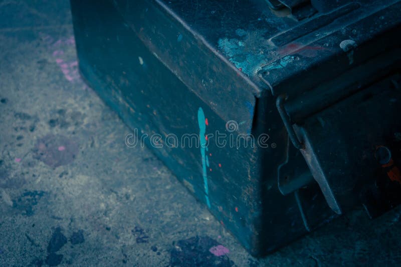 Military ammunition crate. stock image. Image of army - 42626877