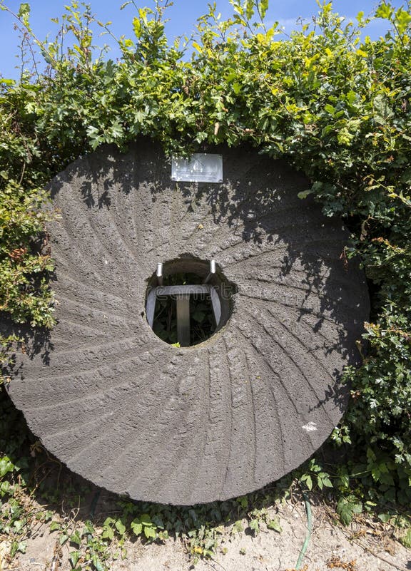 Ancient Millstone stock image. Image of holland, windmill - 403822847