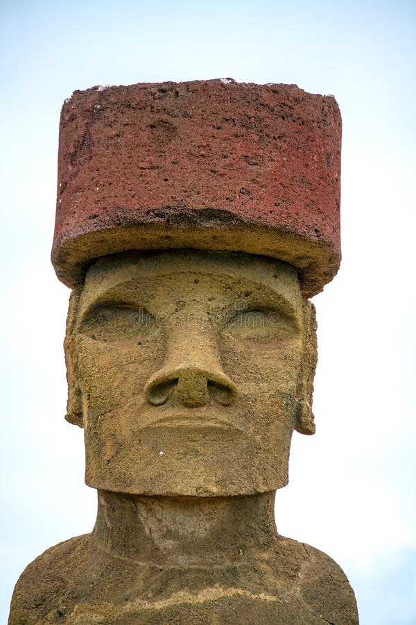 The Ancient Moai on Easter Island of Chile Stock Image - Image of ...
