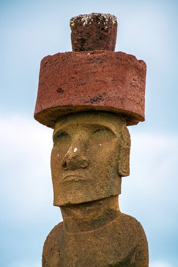 The Ancient Moai on Easter Island of Chile Stock Image - Image of rapa ...