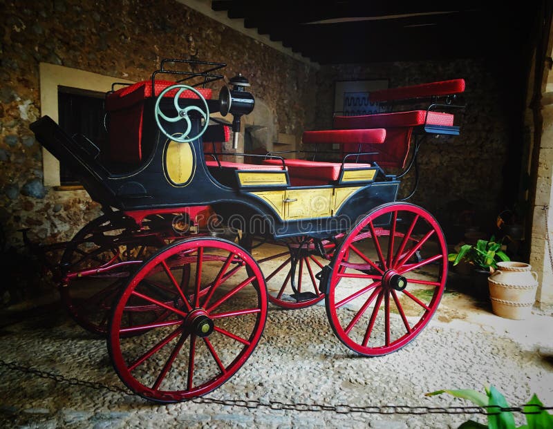 Old carriage stock photo. Image of wheel, leather, transport - 211094854