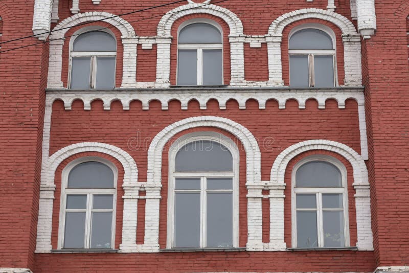 Windows on an Interesting Building Stock Photo - Image of high ...