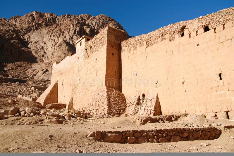 Ancient Monastery stock image. Image of egypt, contrast - 9116161