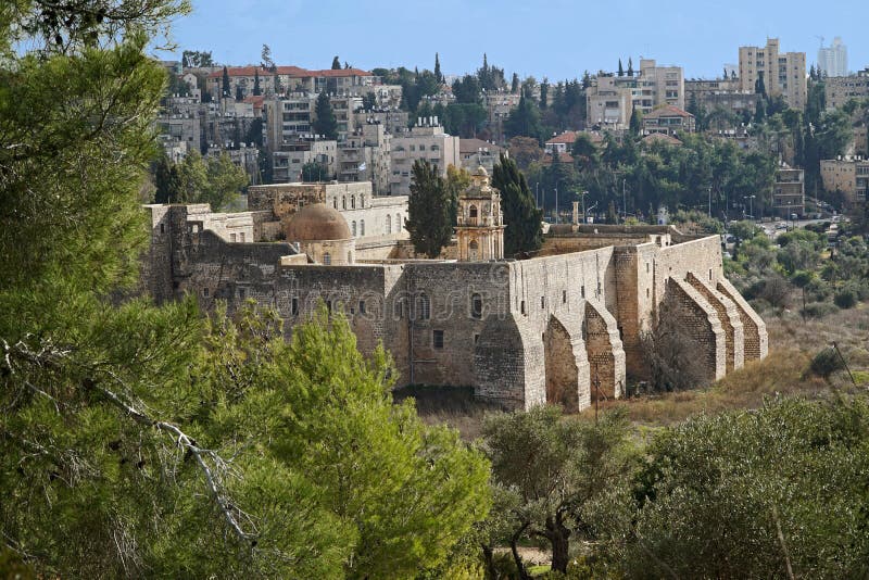 Ancient Monastery in Jerusalem Stock Photo - Image of ancient ...