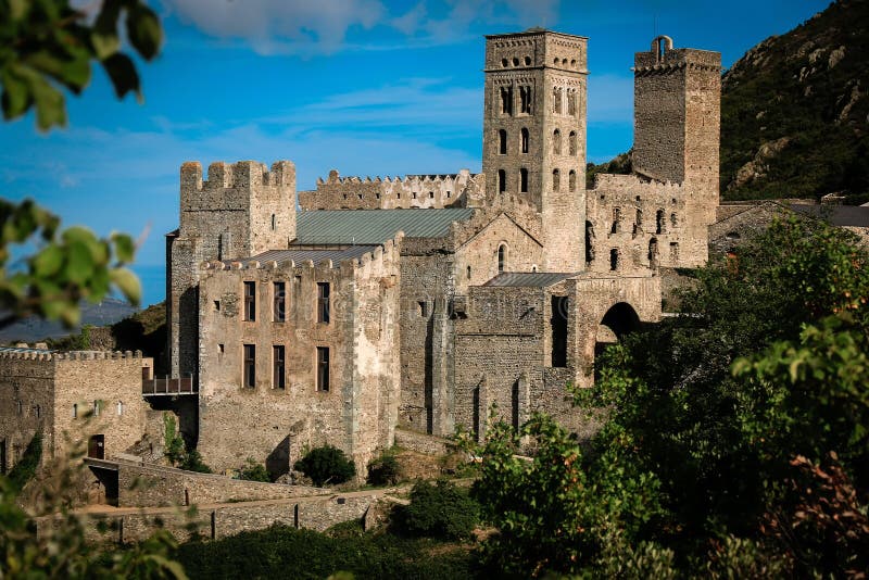 Ancient Spanish Monastery stock image. Image of garden - 58471109