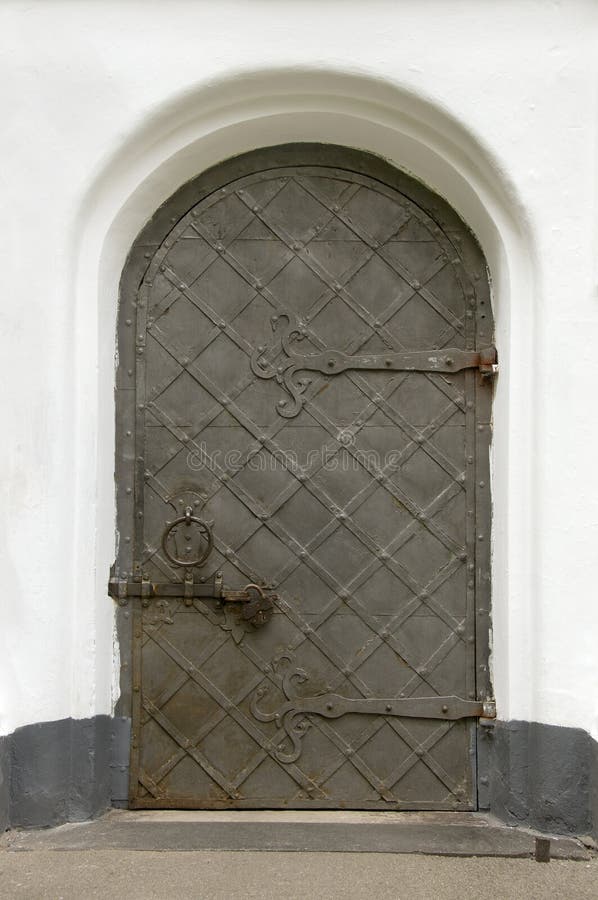 Ancient Monastery Wrought Iron Doors Stock Photo - Image of history ...