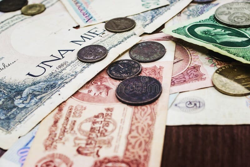 The Ancient Money of Different Countries Stock Image - Image of history ...
