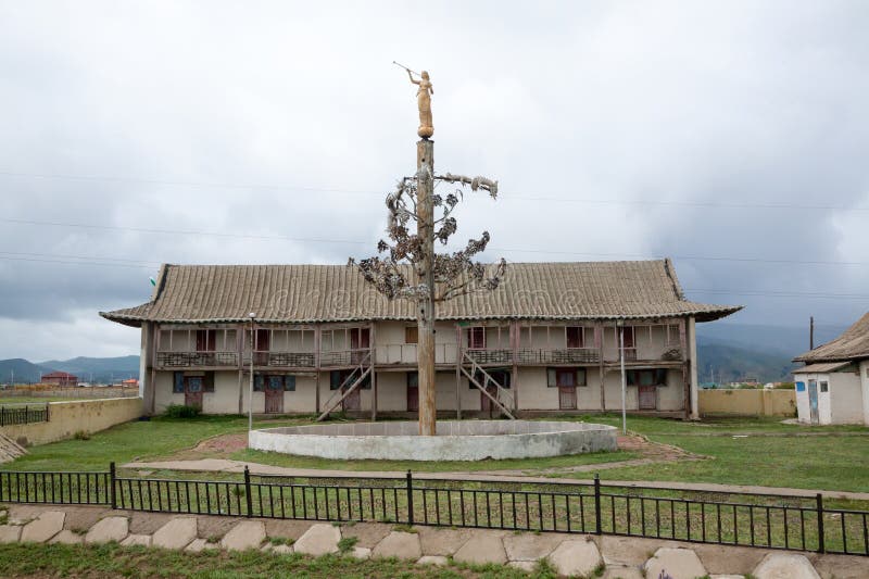 Ancient Mongol Building in Kharkhorin Town, Mongolia Stock Photo ...