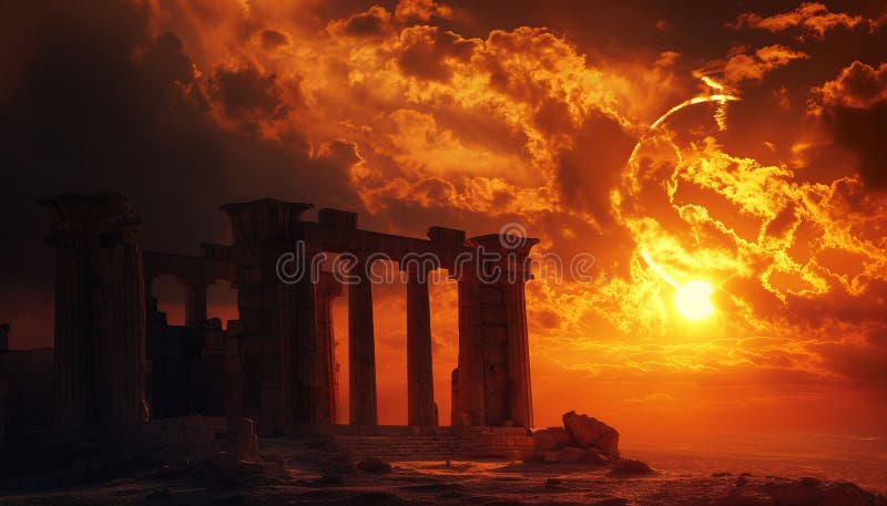 Ancient Monuments Illuminates Majestic Sunset, Revealing Stunning ...