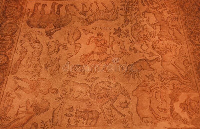 Ancient mosaic sand color stock image. Image of brown - 83958723