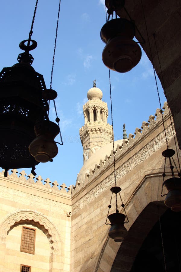 Ancient mosque in egypt stock image. Image of historical - 64139485
