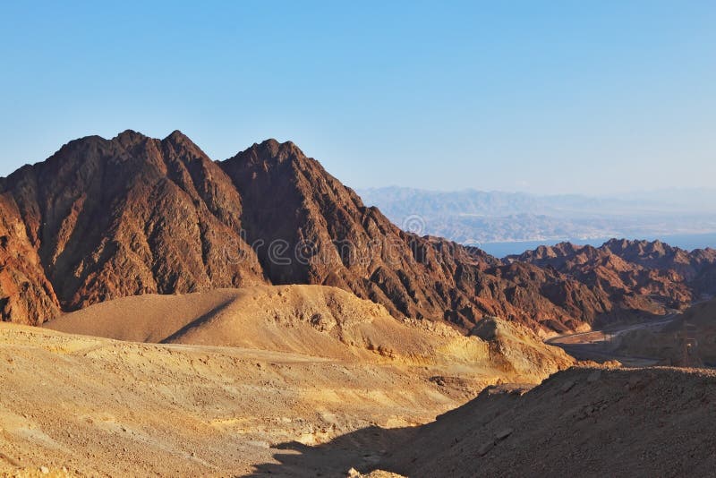 The Ancient Mountains of Sinai Desert Stock Image - Image of scenic ...
