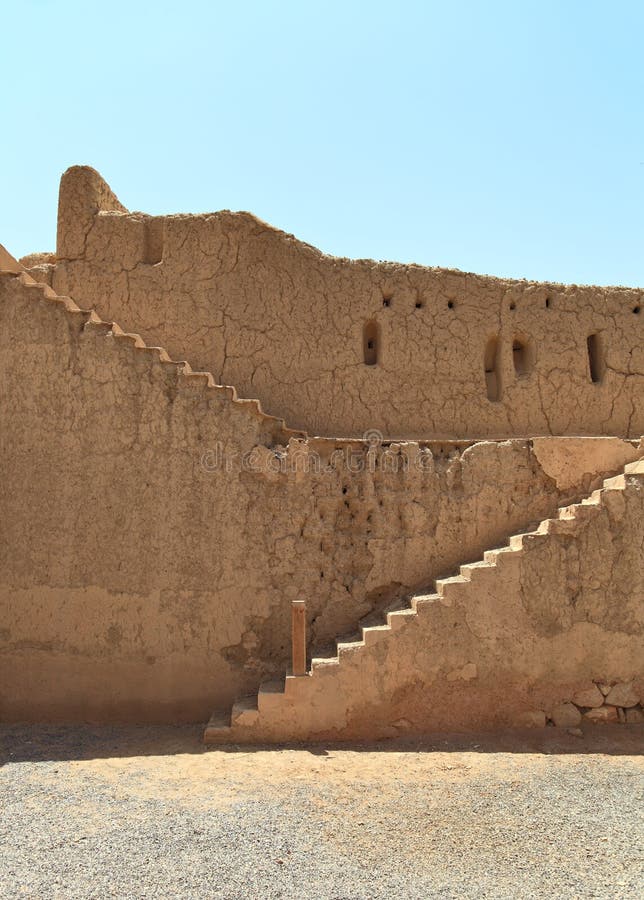 Ancient Mudbrick Architecture, Oman Stock Photo - Image of middle ...