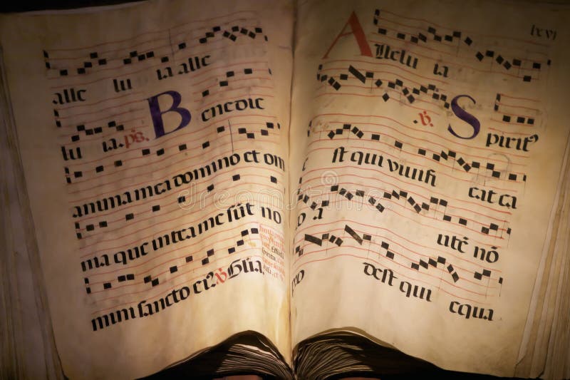 Ancient music book stock image. Image of music, squiggled - 13156887