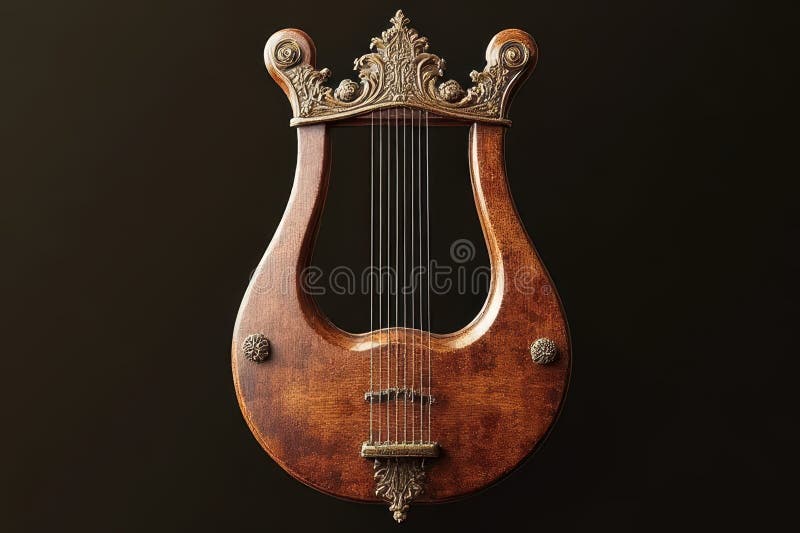 Ancient Musical Instrument - Lyre Stock Illustration - Illustration of ...