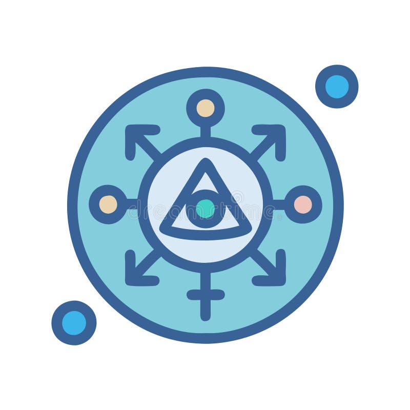 Ancient Mystic Glyph for Magical Symbols Stock Illustration ...