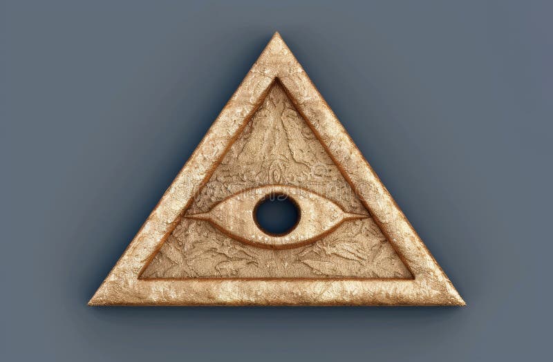 Ancient Mystical Symbol of All-seeing Eye in Triangle Stock ...