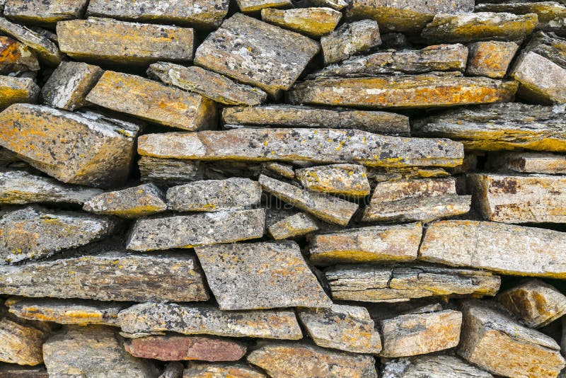 Ancient Natural Stone Wall Pattern Closeup Stock Image - Image of ...