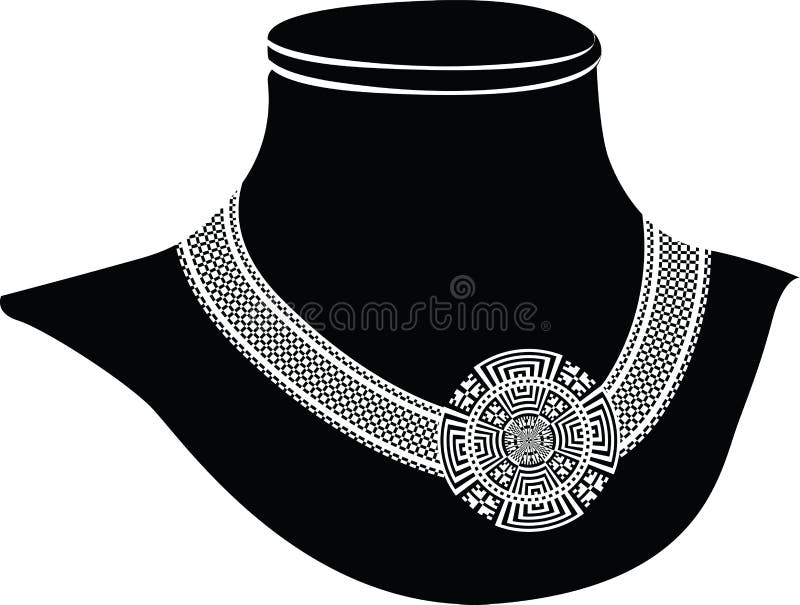 Ancient necklace stock vector. Illustration of artwork - 38625856