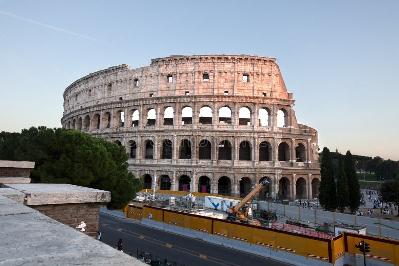 The Ancient and the New in Italy Stock Image - Image of ruin ...