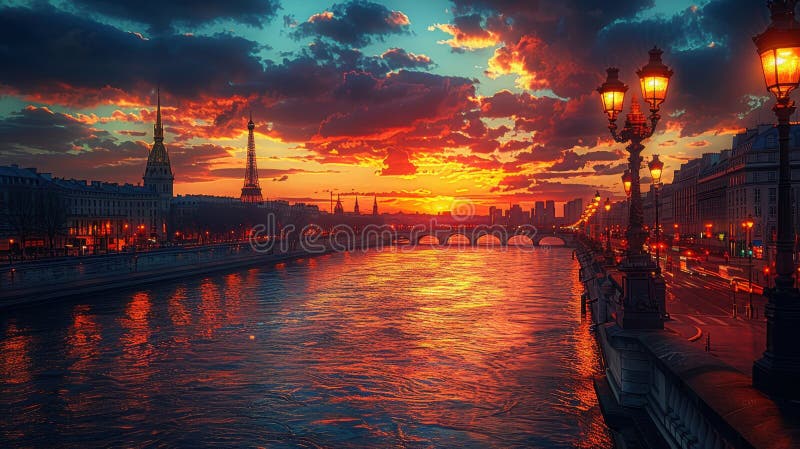 An Ancient Night City. Night View of the Ancient City Stock Photo ...