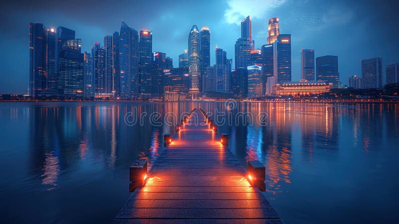 An Ancient Night City. Night View of the Ancient City Stock Photo ...