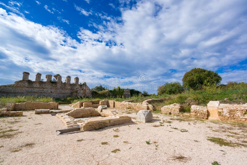 Nikopolis Theater in Preveza Greece, Ancient Roman Ruins Stock Image ...