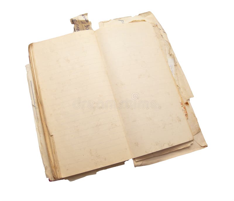 Ancient notebook for notes stock image. Image of century - 14417227
